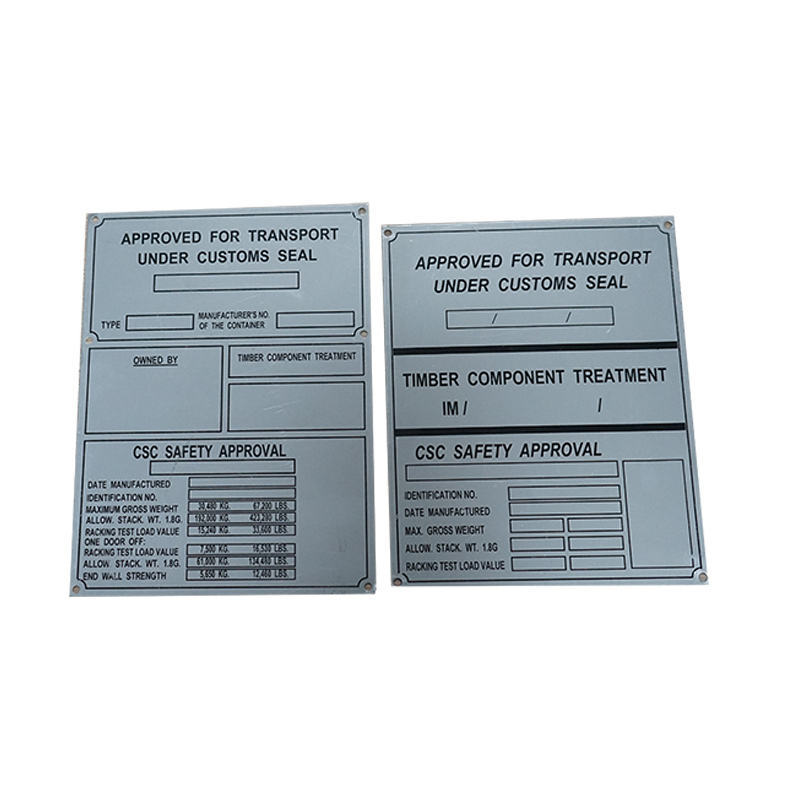 ISO Shipping Container CSC Plate on Container